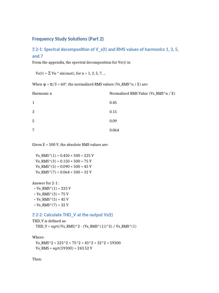 Frequency Study Formatted With Formulas | PDF