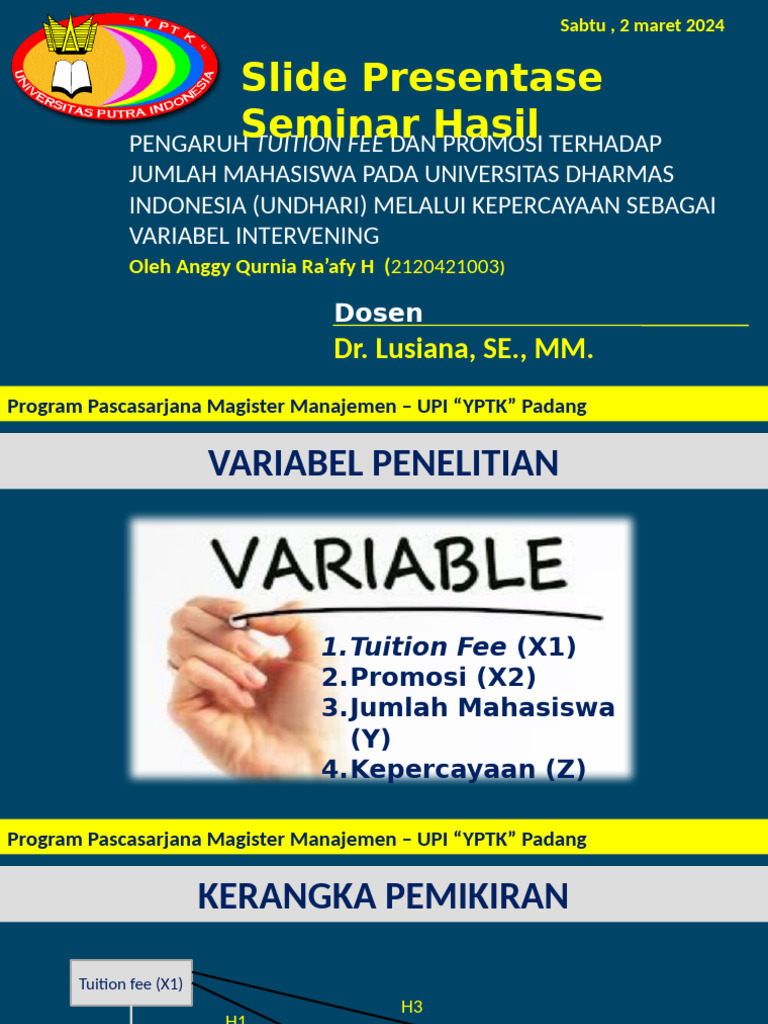 Contoh PPT Seminar Hasil | PDF