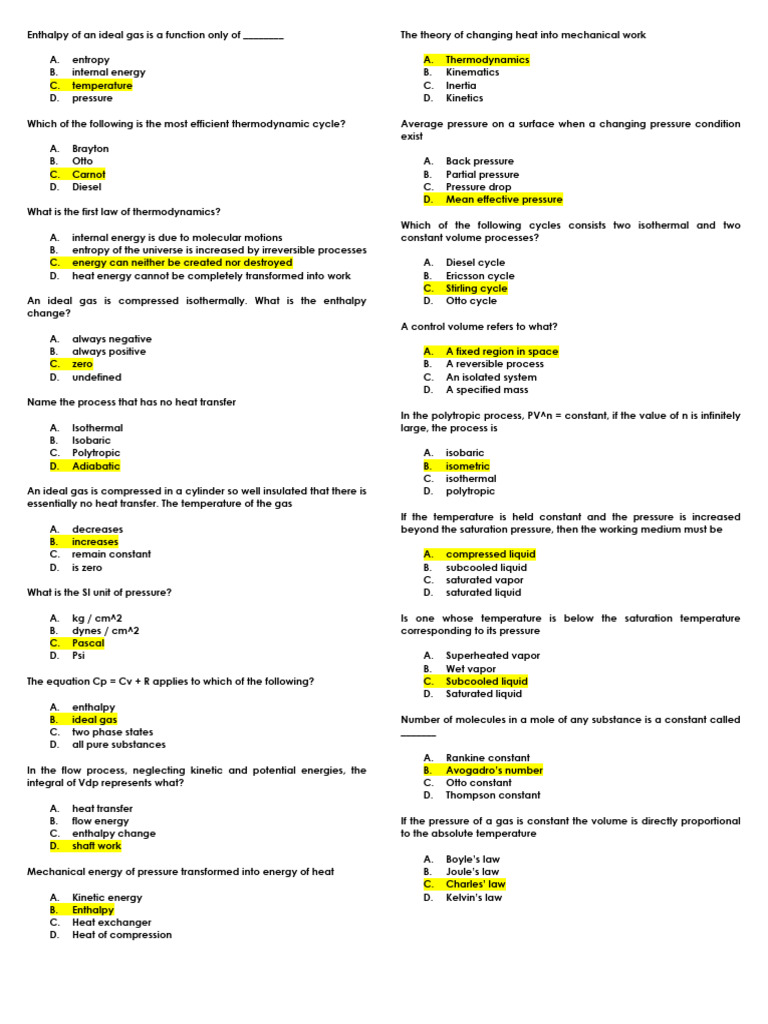 Thermodynamics and Ideal Gas Properties | PDF | Heat | Temperature