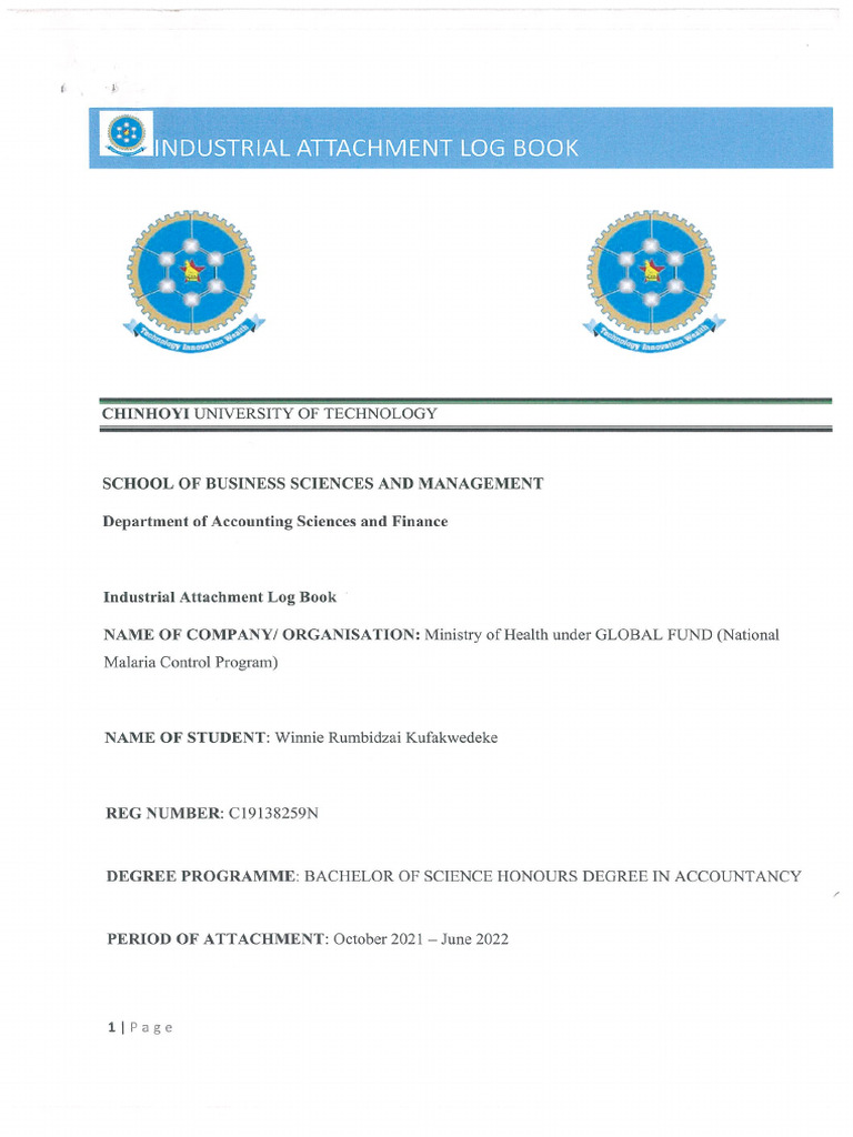 Accouting Attachment LOG BOOK | PDF