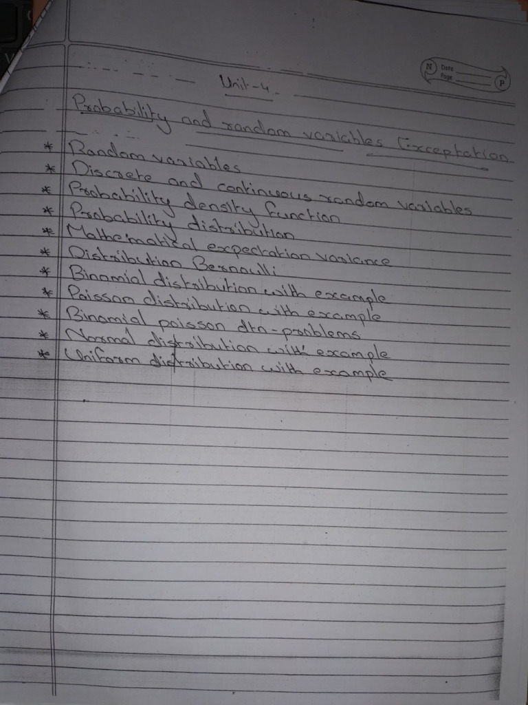 Statistical Methods and Application - Unit 4 | PDF