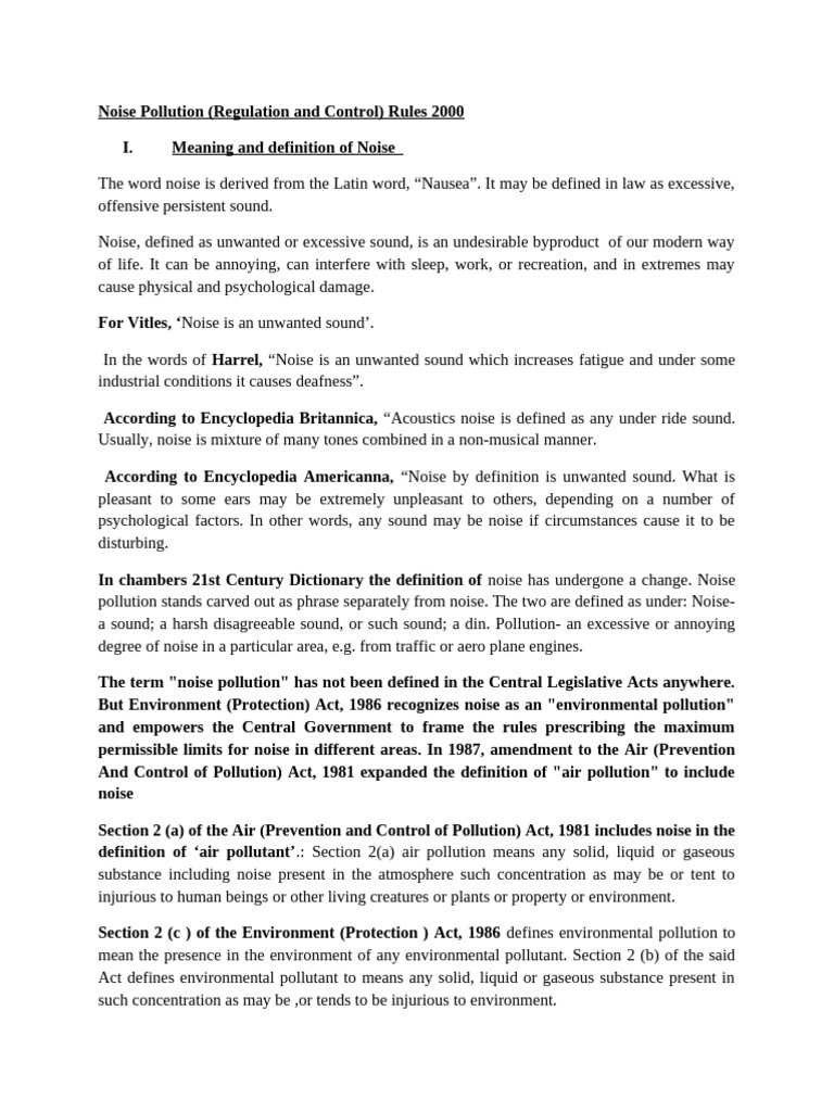 Unit 4 | PDF | Nuisance | Noise