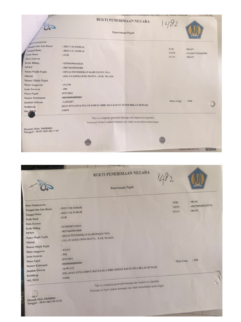 Bukti Pajak | PDF
