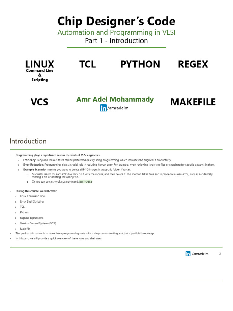VLSI Programming Tools Overview | PDF | Command Line Interface | Graphical User Interfaces
