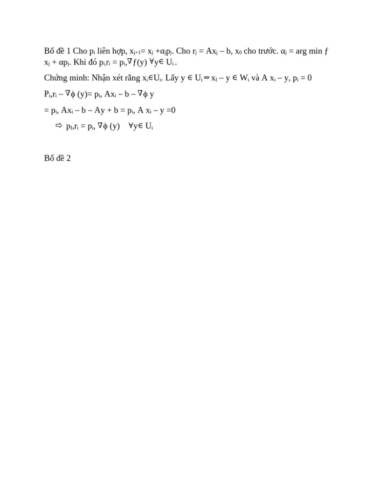 Bổ Đề 1 Cho Pi Liên Hợp | PDF