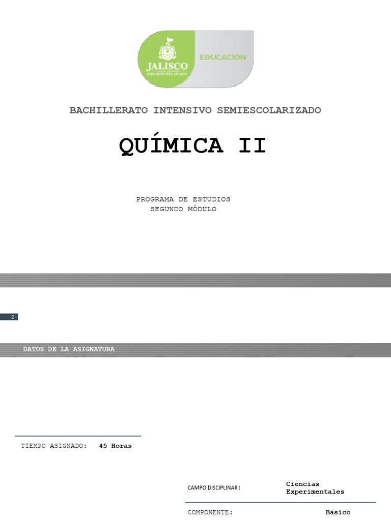 Química II | PDF | Maestros | Compuestos orgánicos