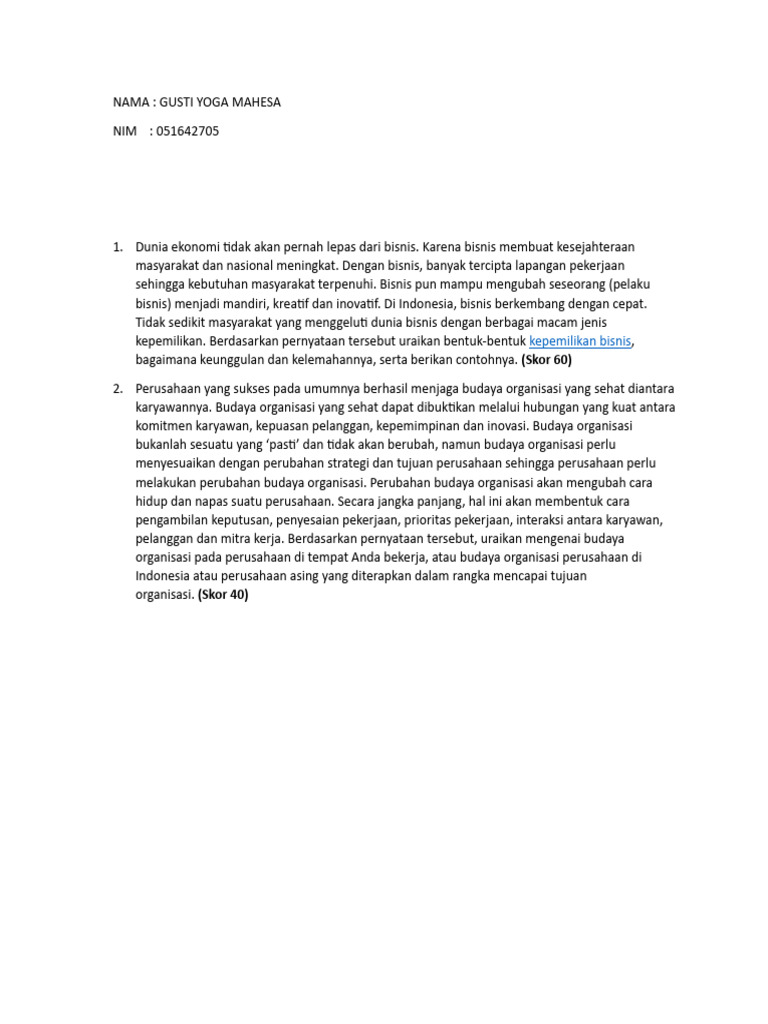 Tugas 2 Pengantar Manajemn | PDF