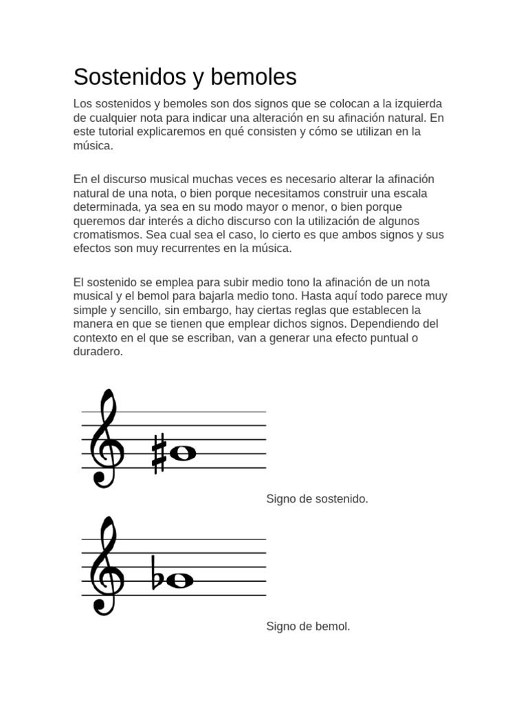 Sostenidos y Bemoles | PDF