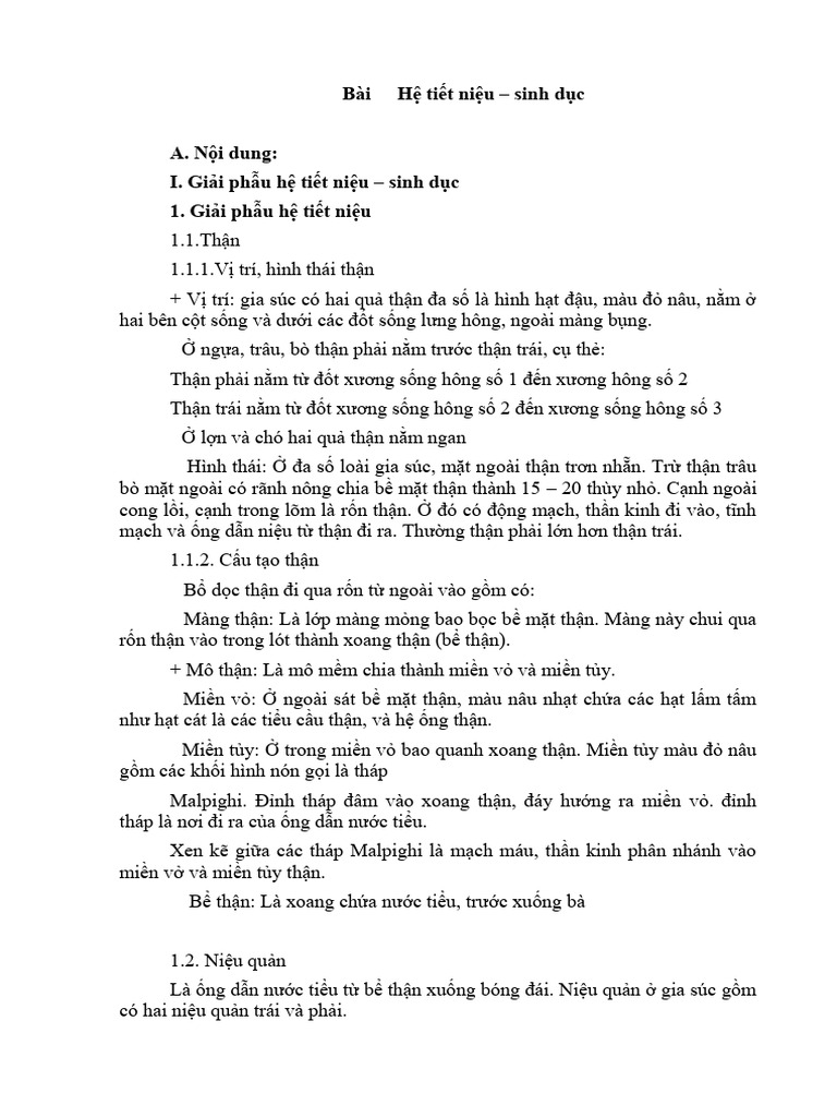 He Tiet Nieu Sinh Duc | PDF