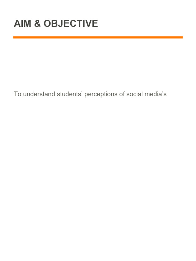 Aim and Objective | PDF