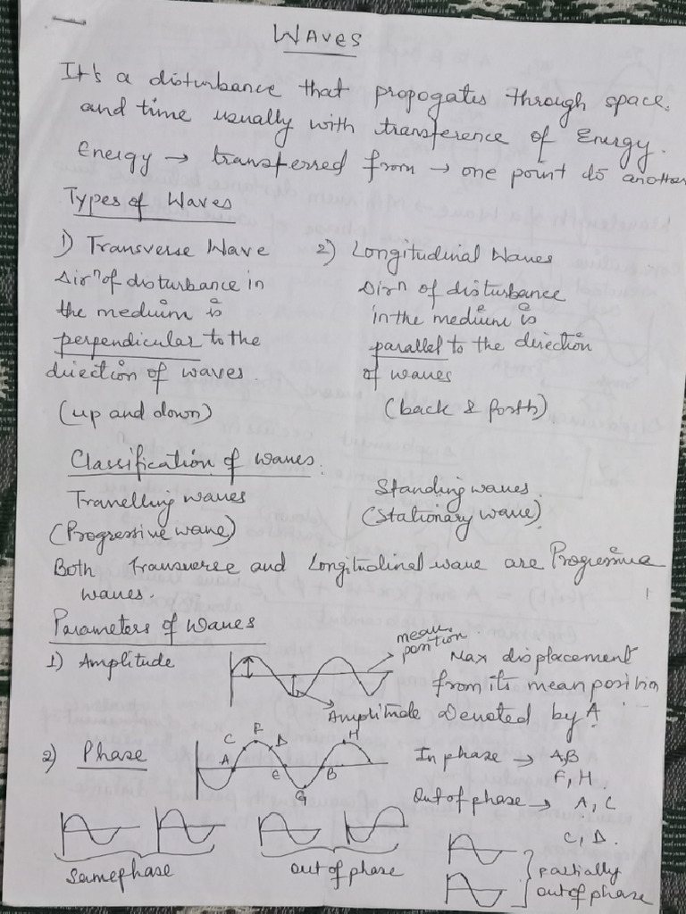 Waves Notes | PDF