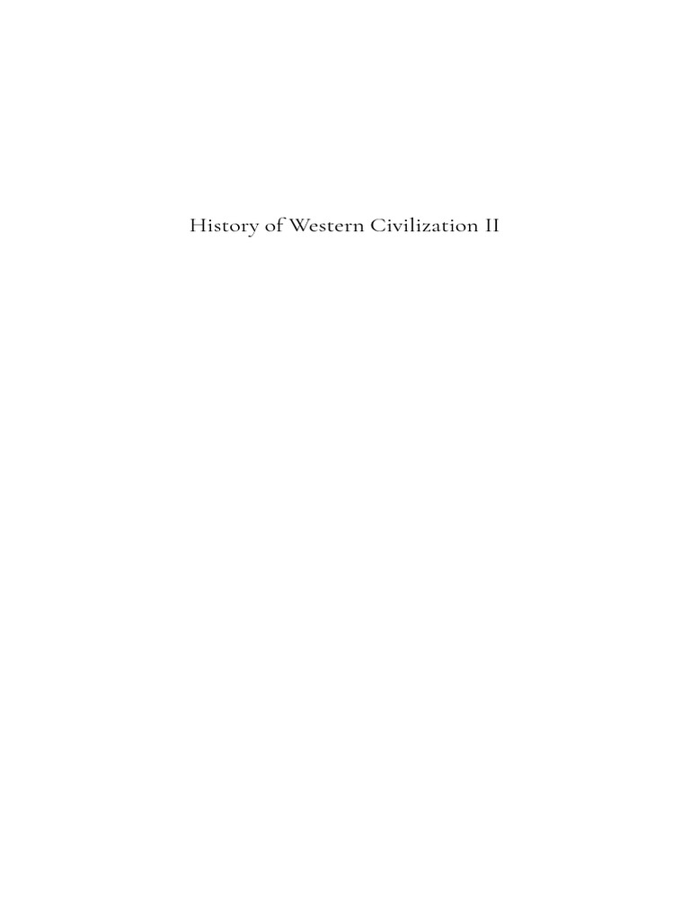 History of Western Civilization II 1621307122 | PDF | Rationalism | Age ...