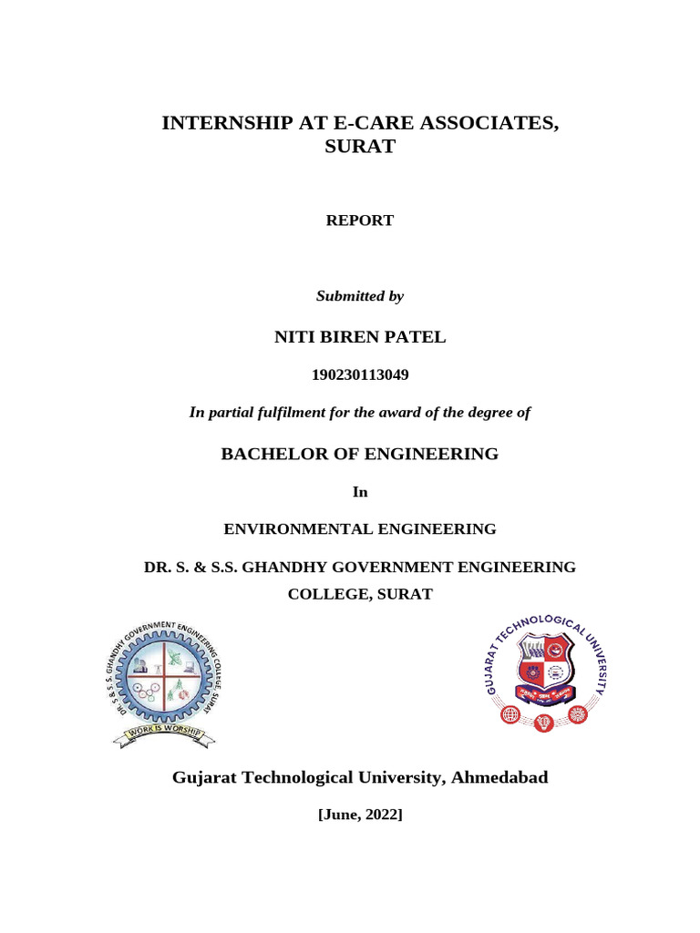 Internship Project Niti Final .. | PDF | Titration | Chemistry