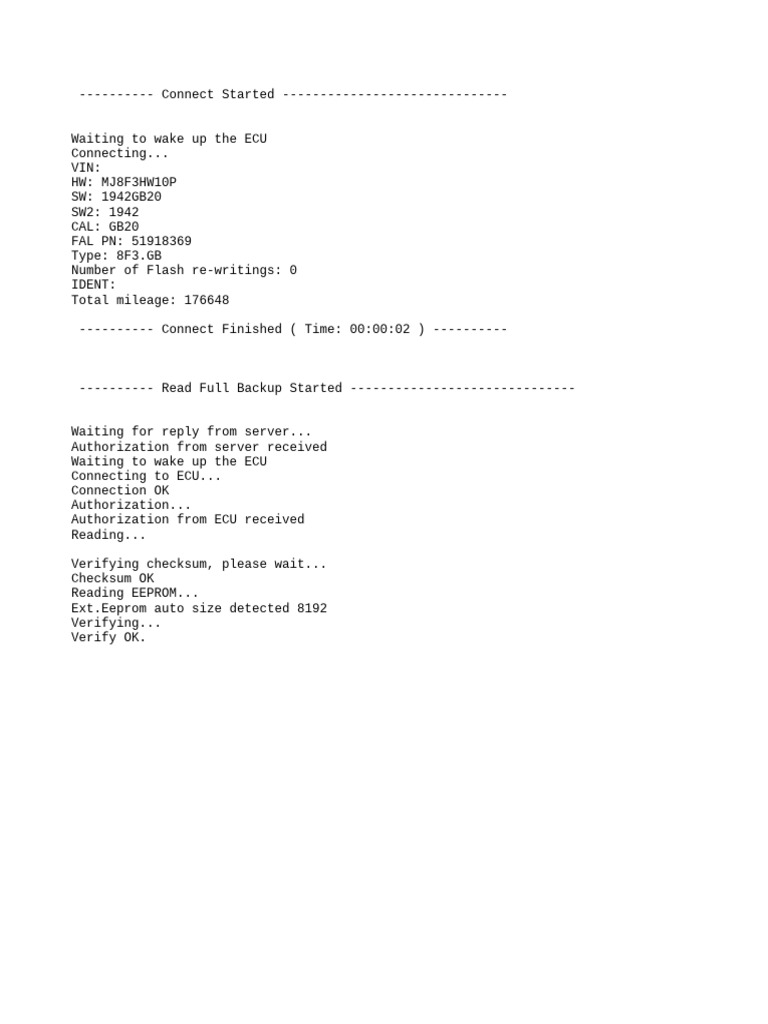 Fca Marelli 8f3 Obd Fullbackup Full Backup 20241206122541 History | PDF