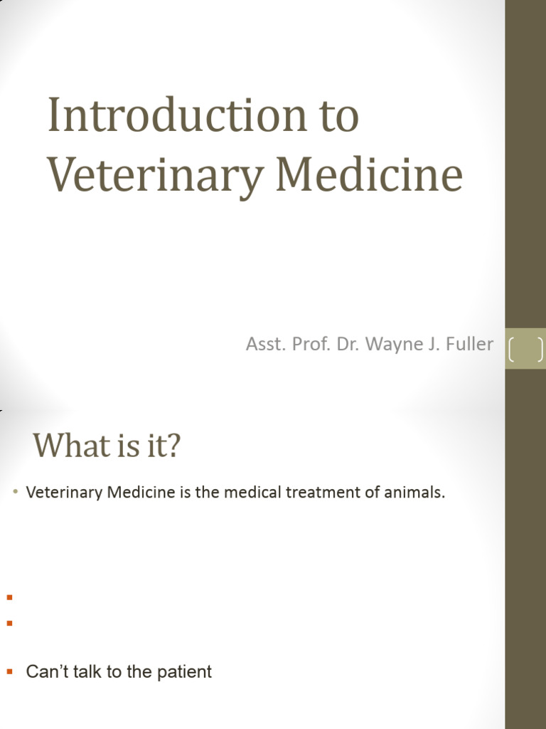 Lecture 1. Intro To Vet Med - 6 | PDF | Veterinary Medicine