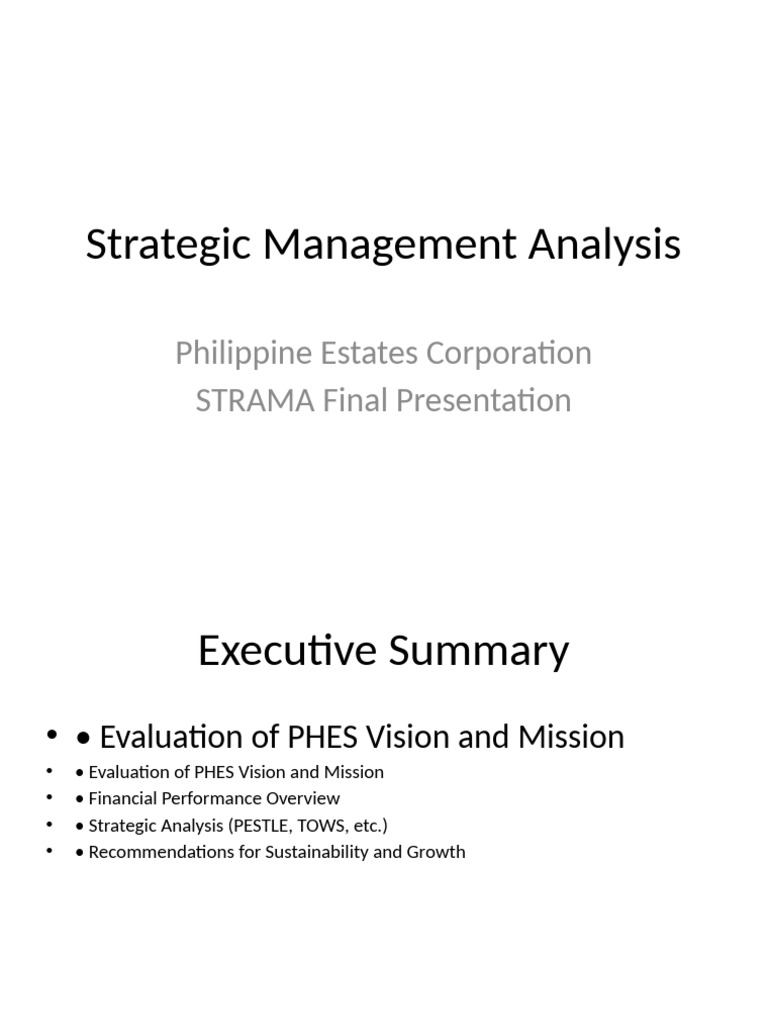PHES Strama Full Detailed Presentation | PDF | Equity (Finance ...