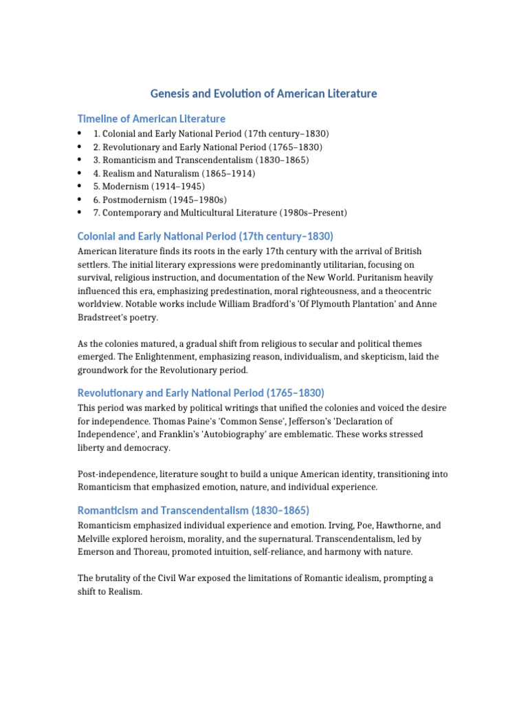 Elaborated Genesis and Evolution With Timeline | PDF | American ...