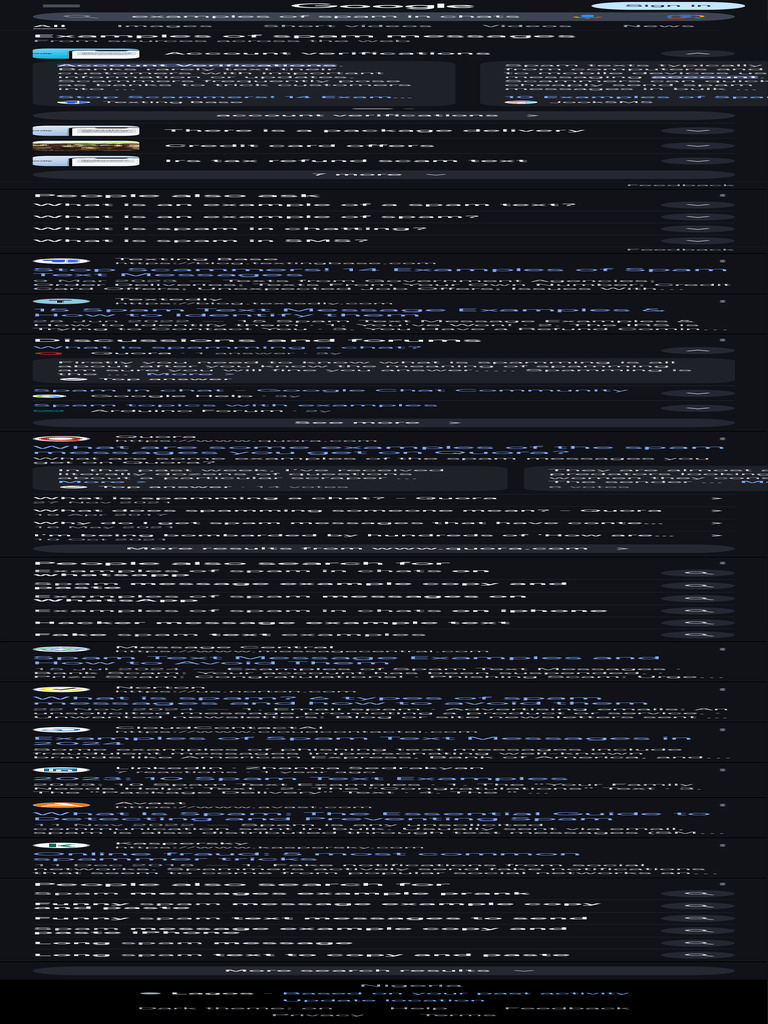 Examples of Spam in Chats - Google Search | PDF | Spamming | Email Spam