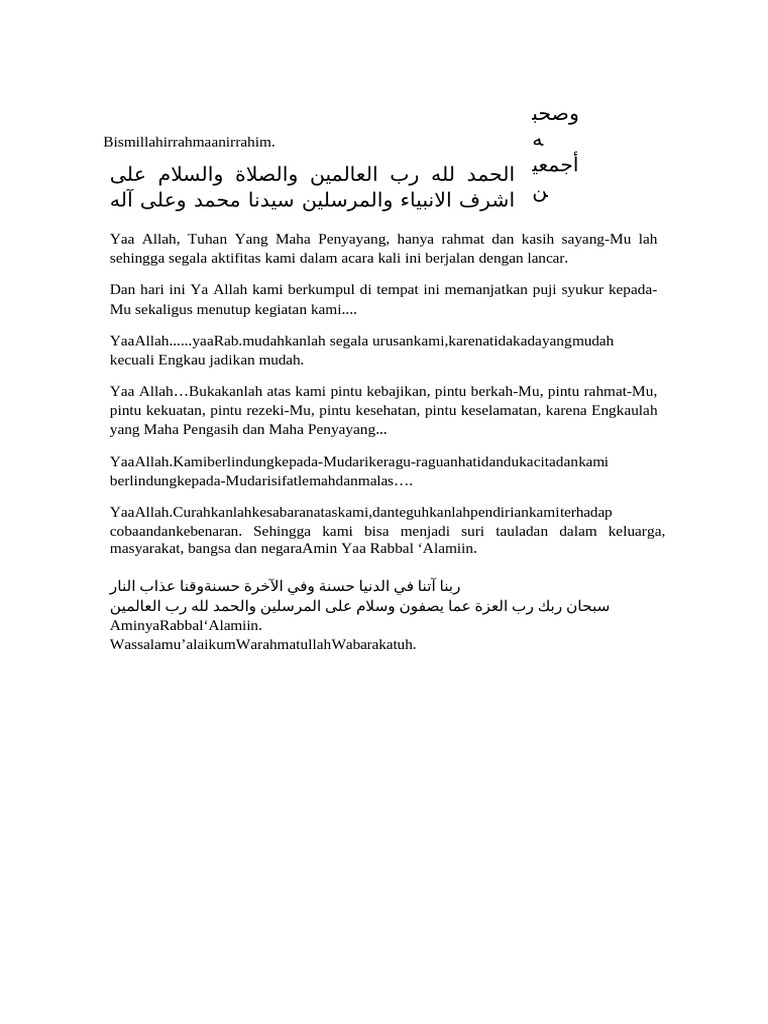 Doa Milad Imura | PDF