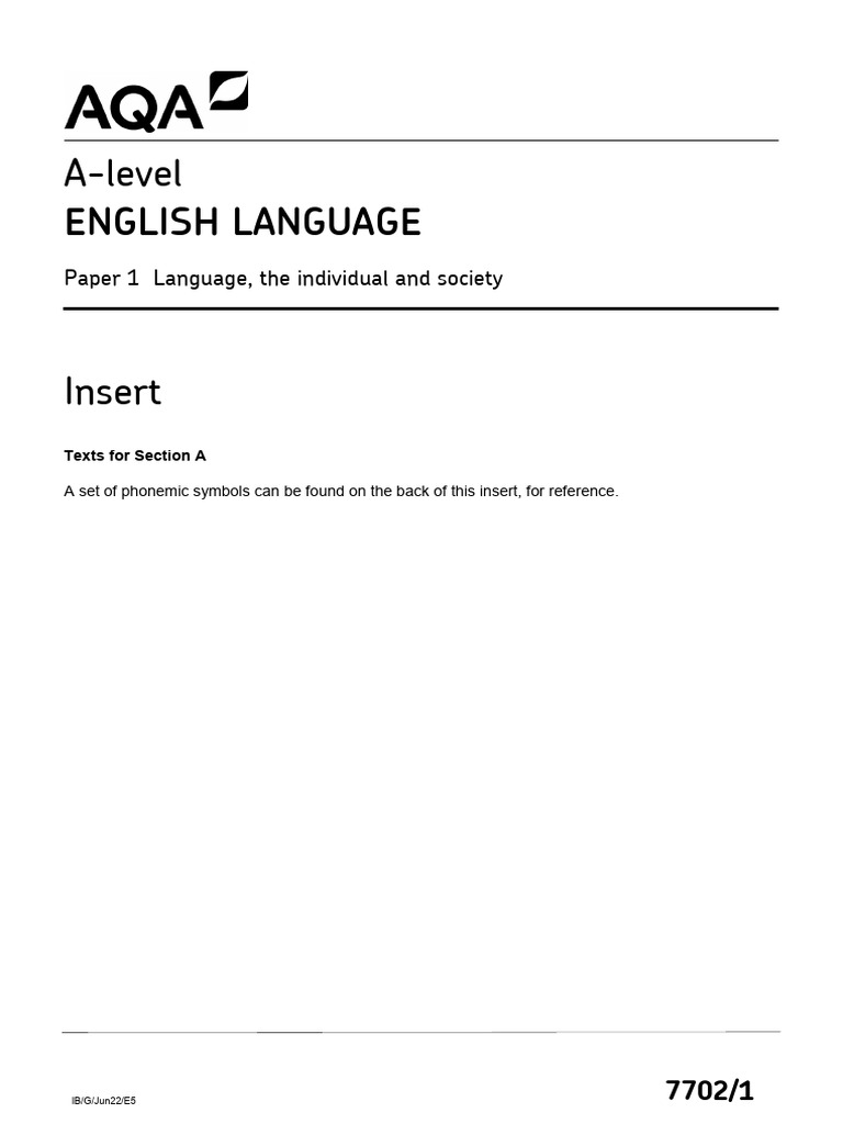 Aqa 77021 Ins Jun22 CR | PDF