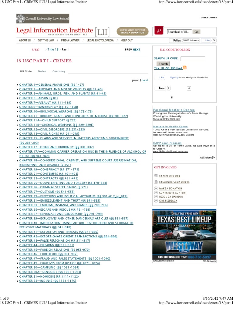 18 USC Plus Federal Perjury | PDF | Perjury | Criminal Justice