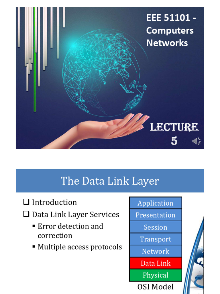 Lecture 05 Data Link Layer | PDF | Channel Access Method | Computer Network