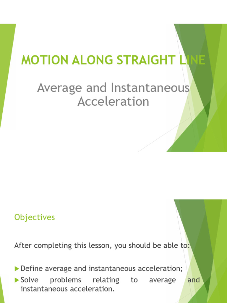 Chap2.2-MOTION-ALONG-STRAIGHT-LINE-Average-and-Instantaneous ...