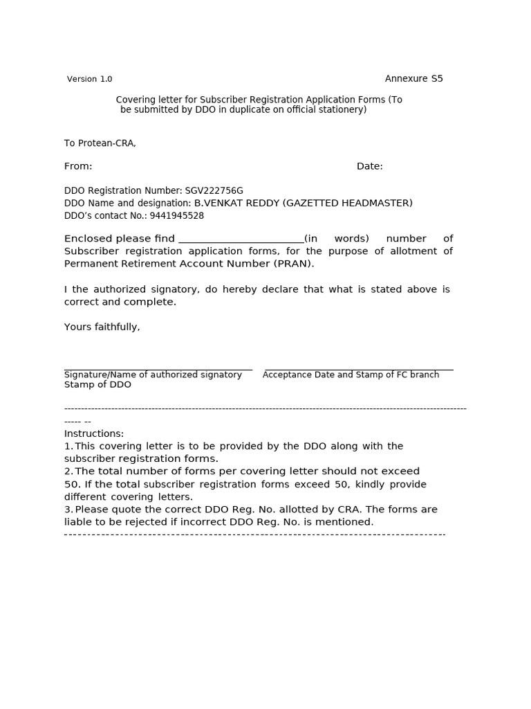 Pran Ddo Cov With Details-1 | PDF