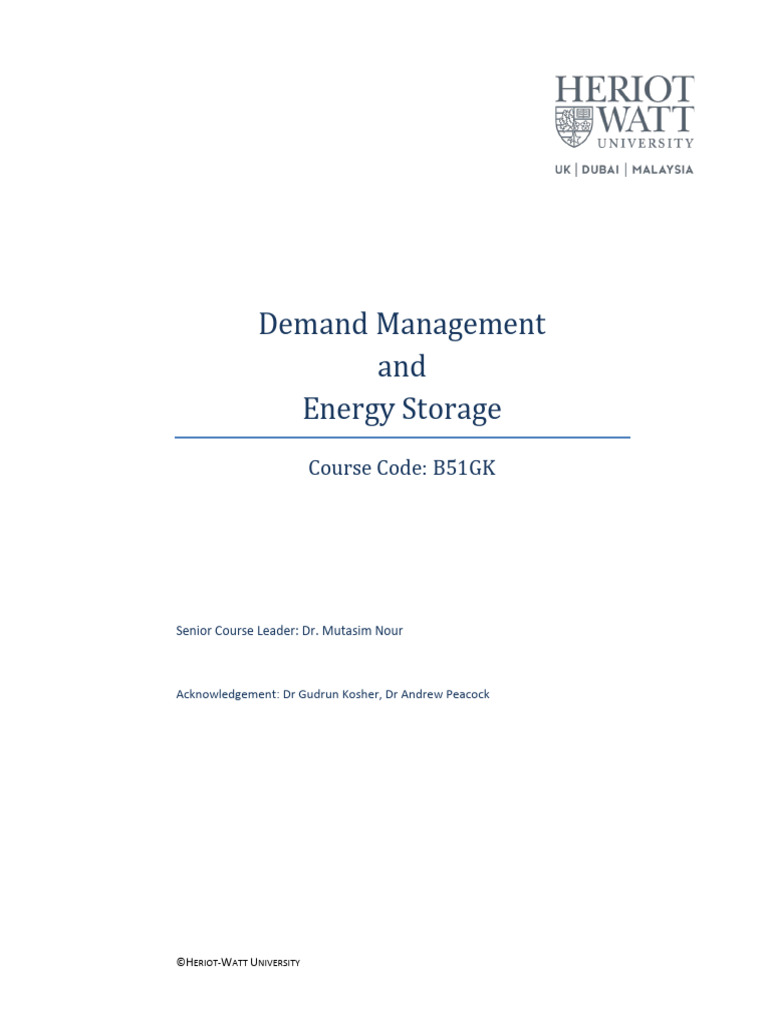 Coursebook DMES 2022 | PDF | Energy Storage | Fuels