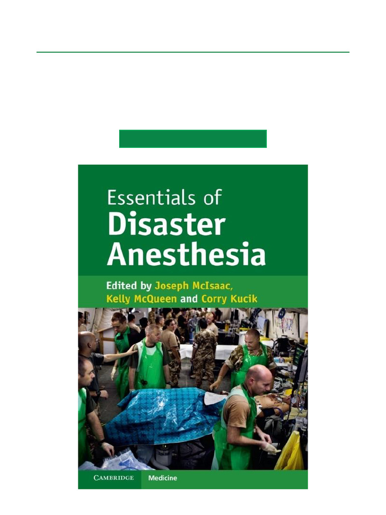 Essentials of Disaster Anesthesia 1st Edition Fast Ebook Download | PDF ...