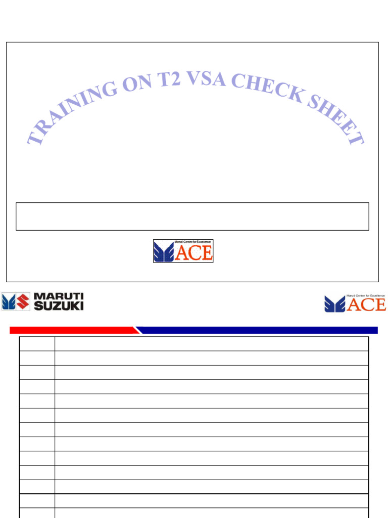 VSA Audit Check Sheet Overview | PDF | Audit | Verification And Validation