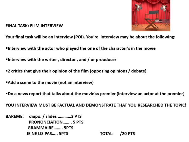 Film Final Task | PDF