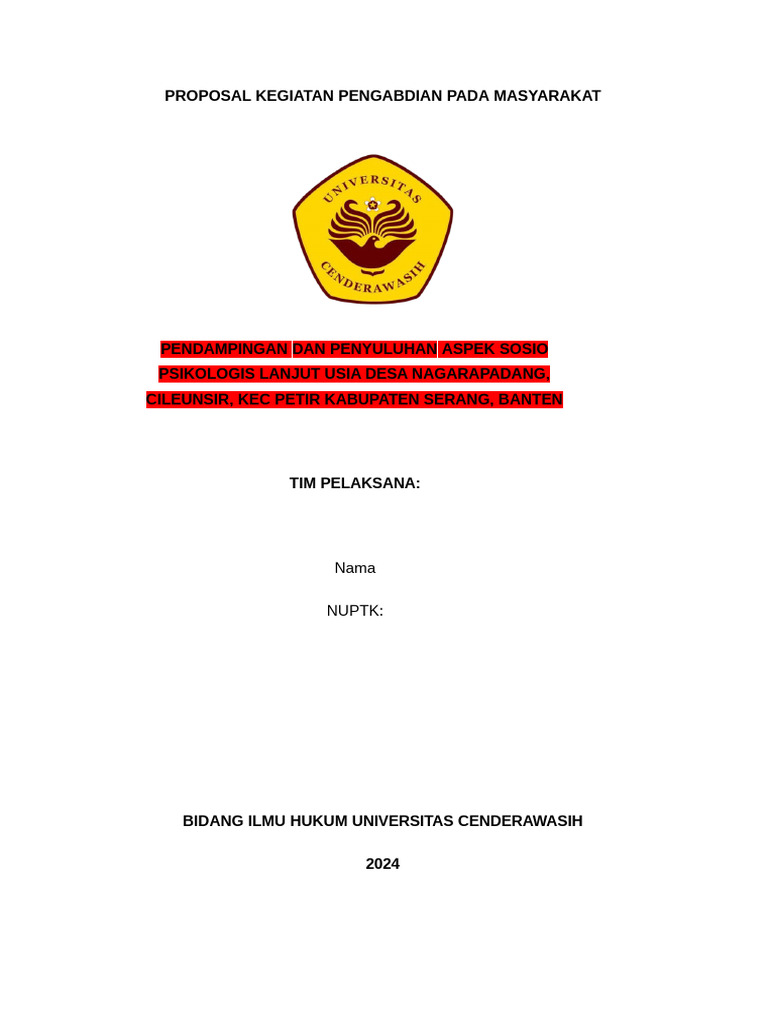 Sistematika Proposal PKM | PDF