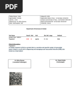 Dr Lal PathLabs Sample Report Format | PDF | Pathology | Doctor Of Medicine