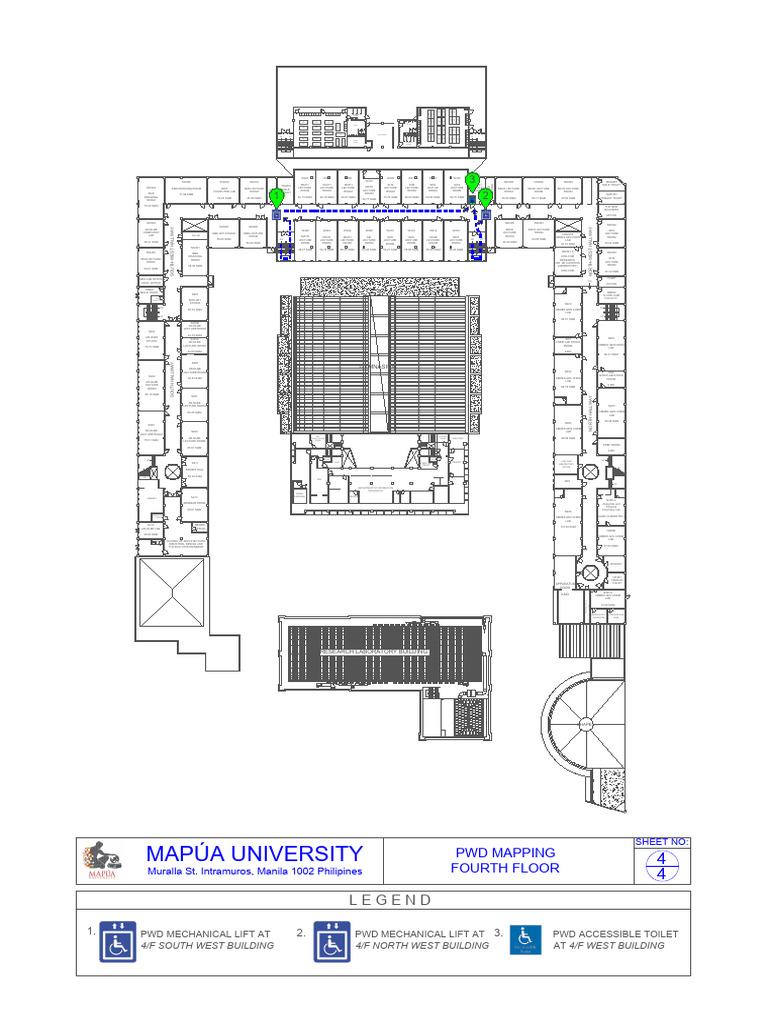 PWD Mapping Fourth Floor Layout 100223 | PDF | Bathing | Bathroom