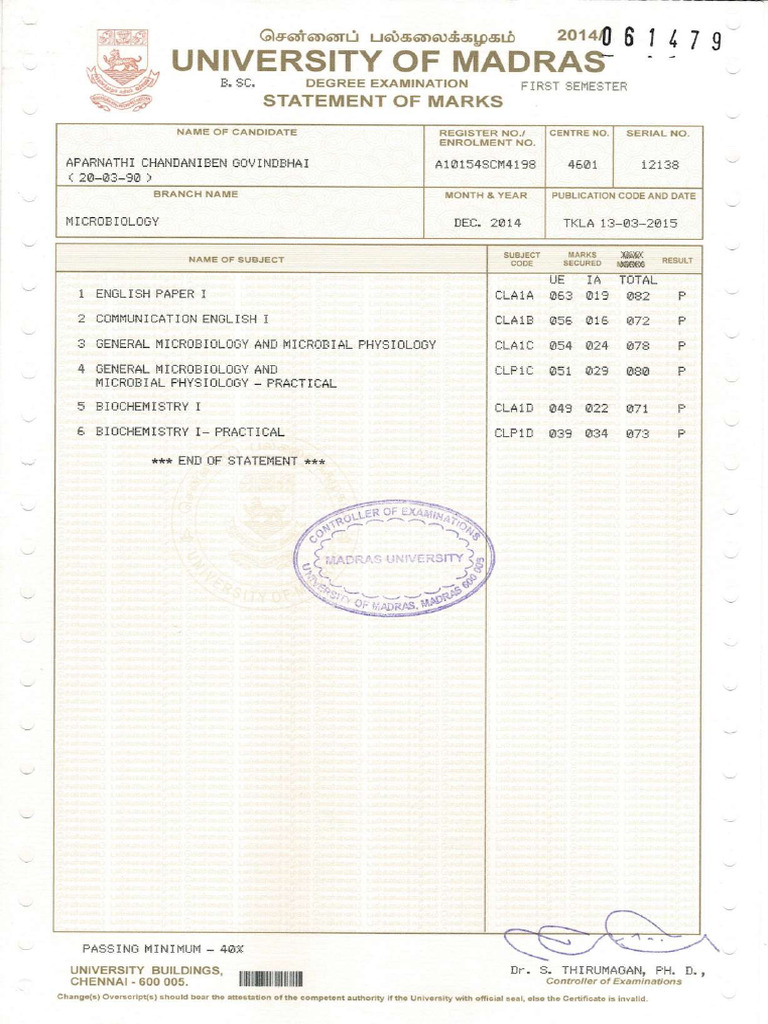 BSC Marksheet Compressed | PDF