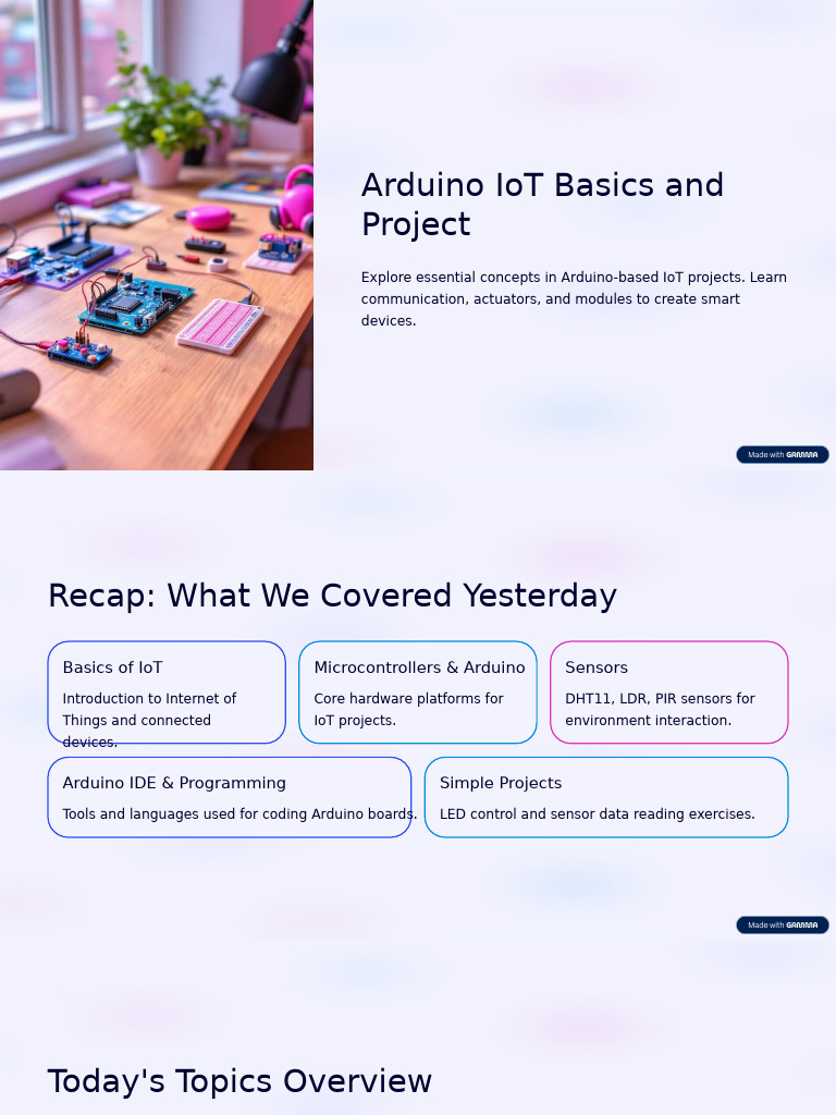 Arduino Iot Basics And Project Pdf Internet Of Things Arduino