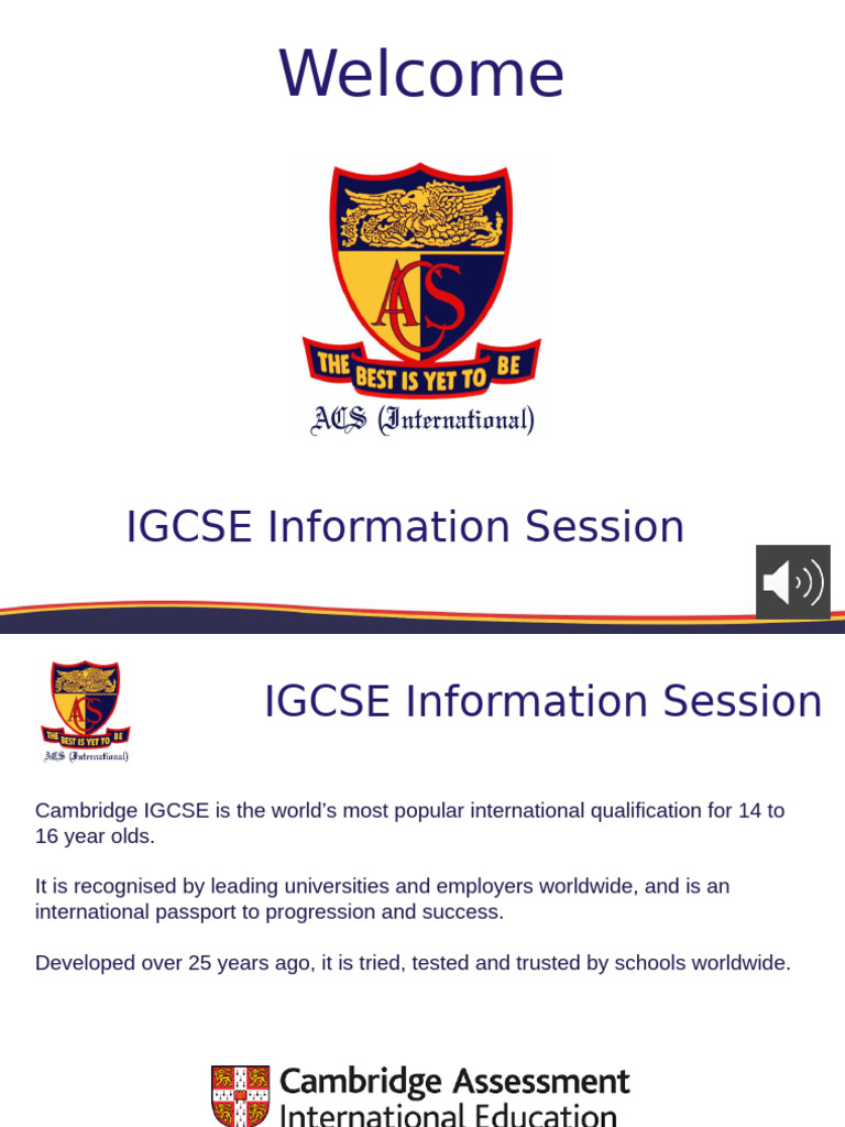IGCSE Overview and Subject Choices | PDF | English As A Second Or ...