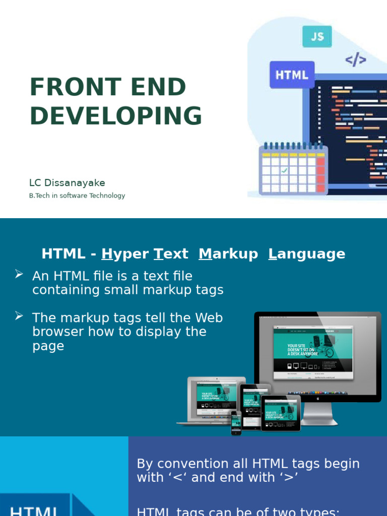 Front End Developing | PDF | Hyperlink | Html Element