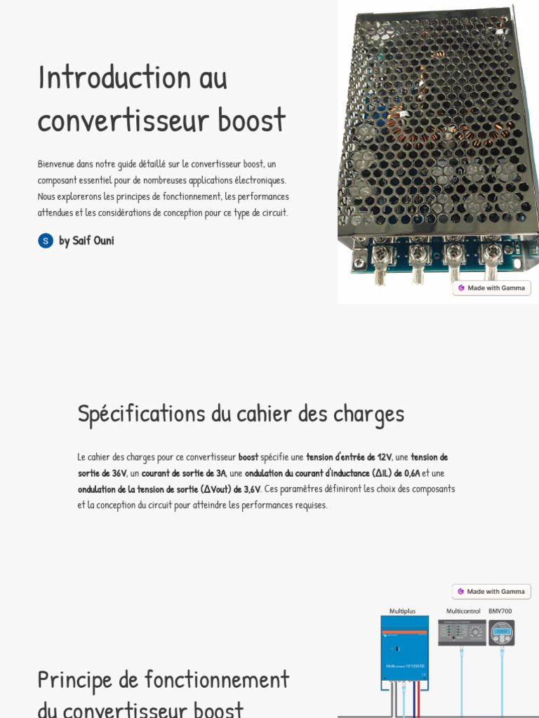 Guide sur le convertisseur boost | PDF | Électronique | Condensateur