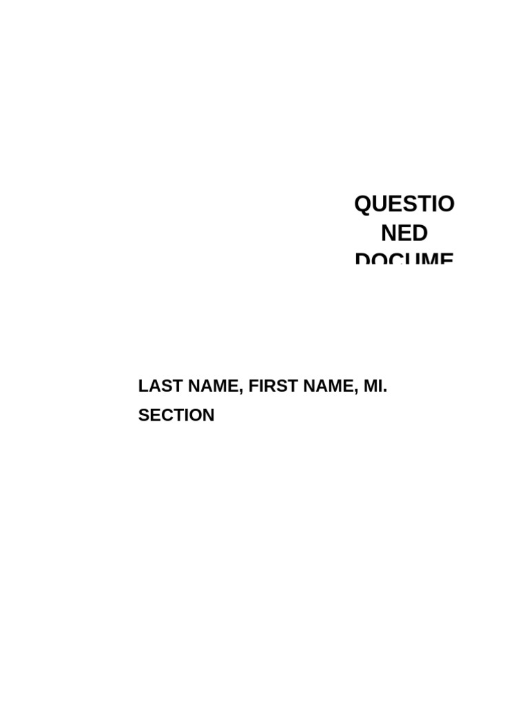 Questioned Document Examination Overview | PDF