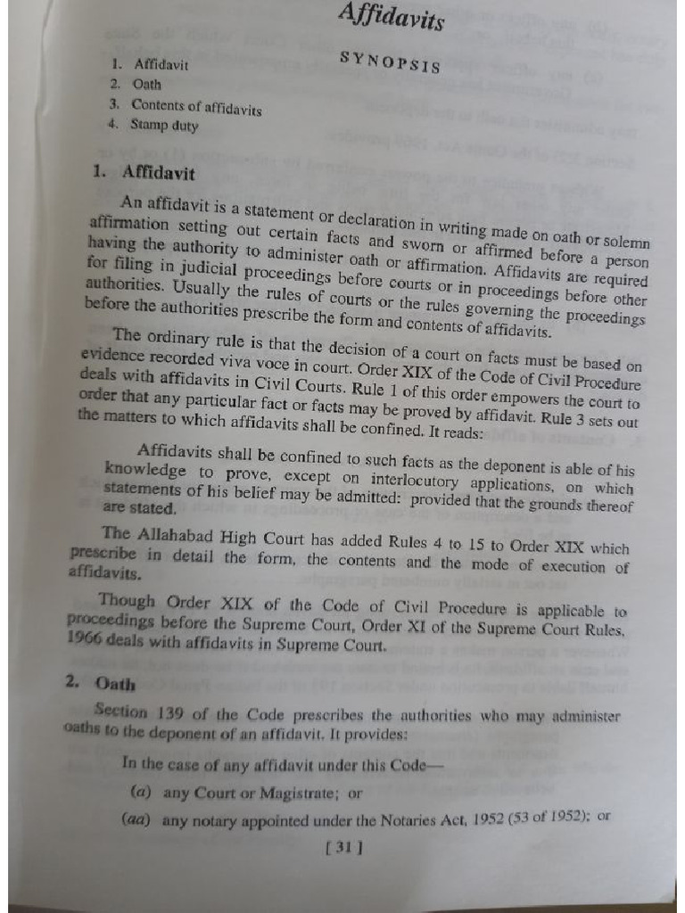 AFFIDAVITS | PDF