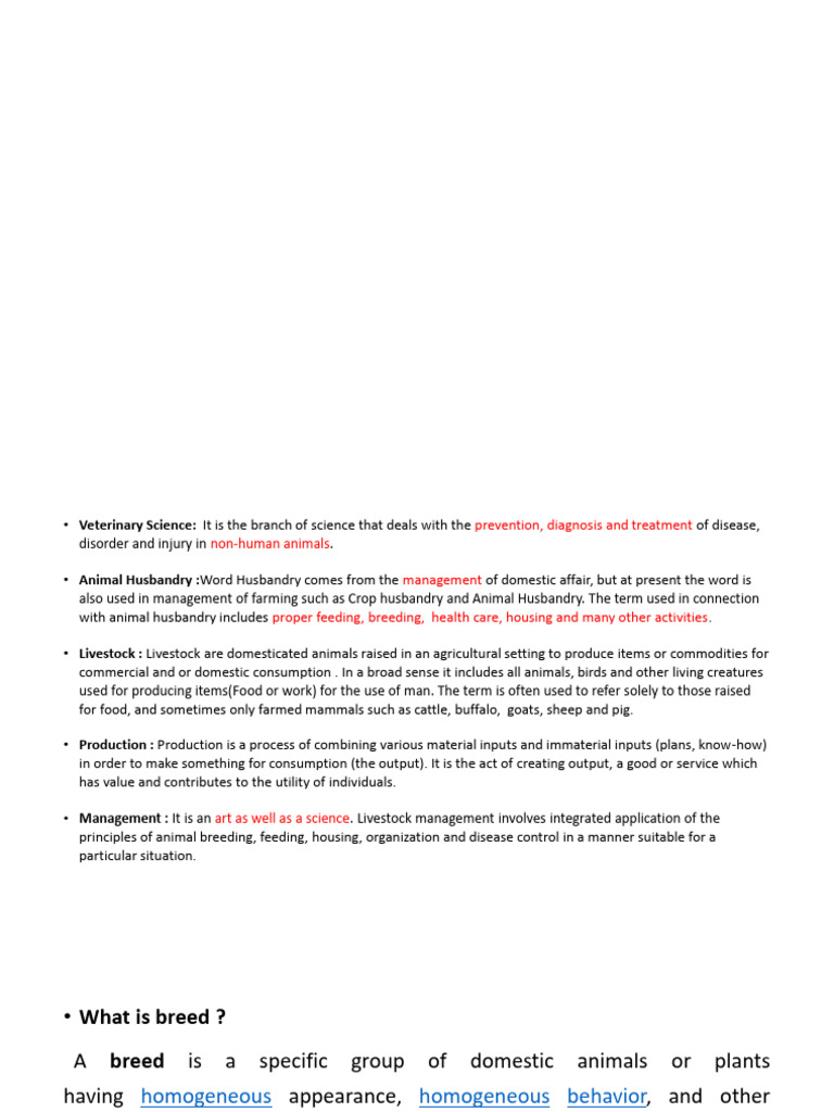 Common Livestock Overview | PDF | Cattle | Sheep