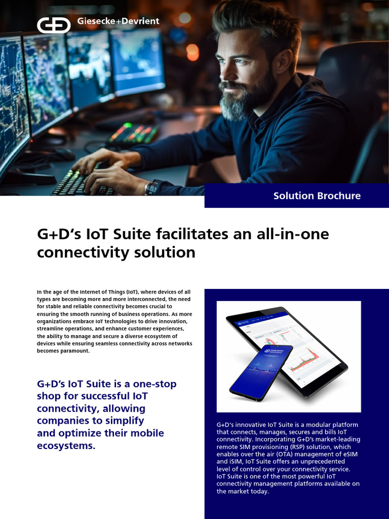 G+D IoT Suite: Unified Connectivity Solution | PDF | Internet Of Things ...