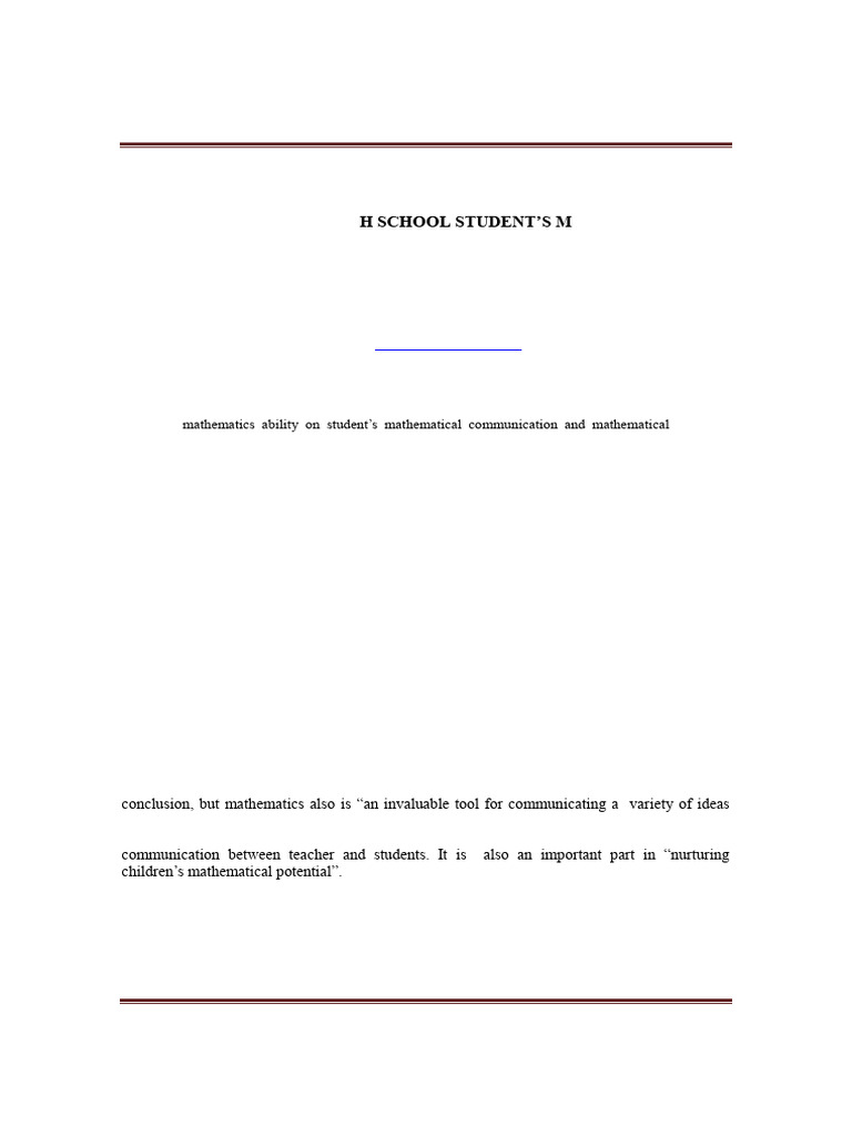 KKM dan Disposisi Matematis | PDF | Teaching Mathematics | Thought