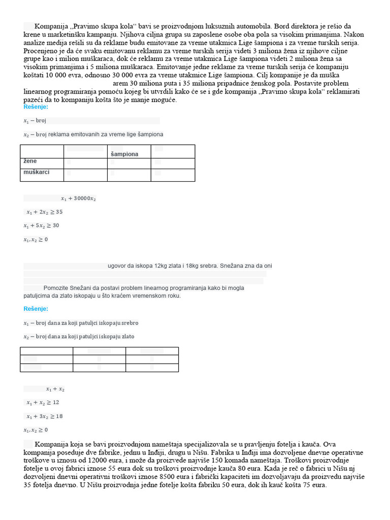 Problemski Zadaci | PDF
