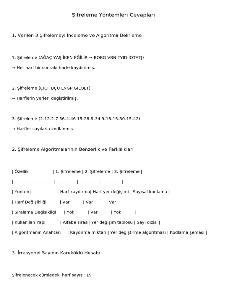 Sifreleme Cevaplari | PDF