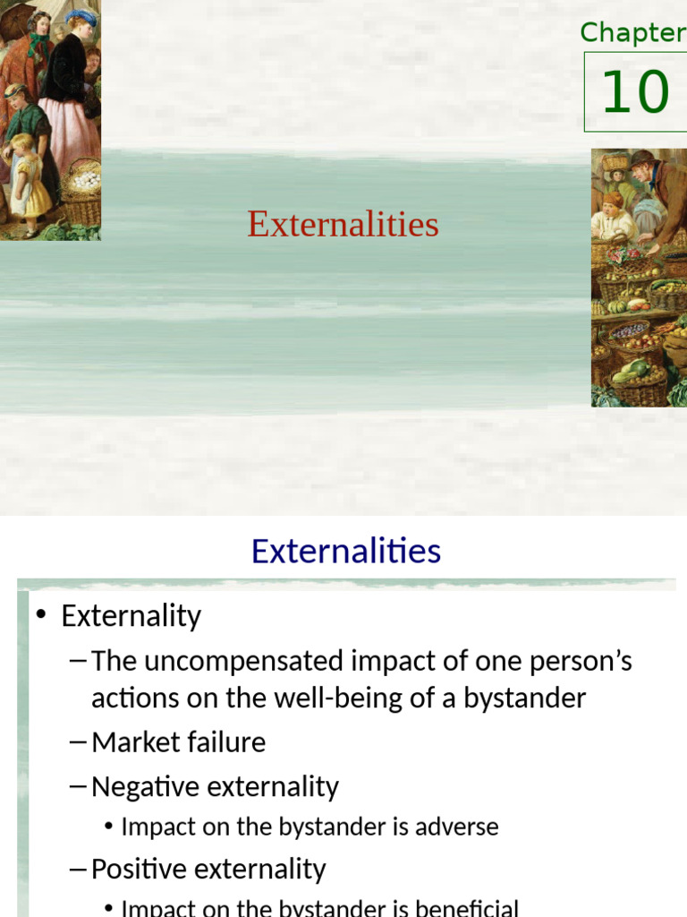 Chapter 10 - Externalities | PDF | Externality | Taxes