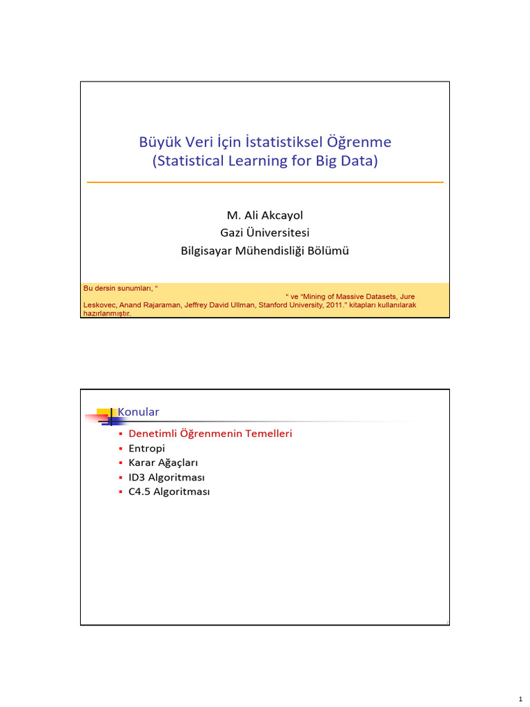 SLBD L5SupervisedLearning | PDF