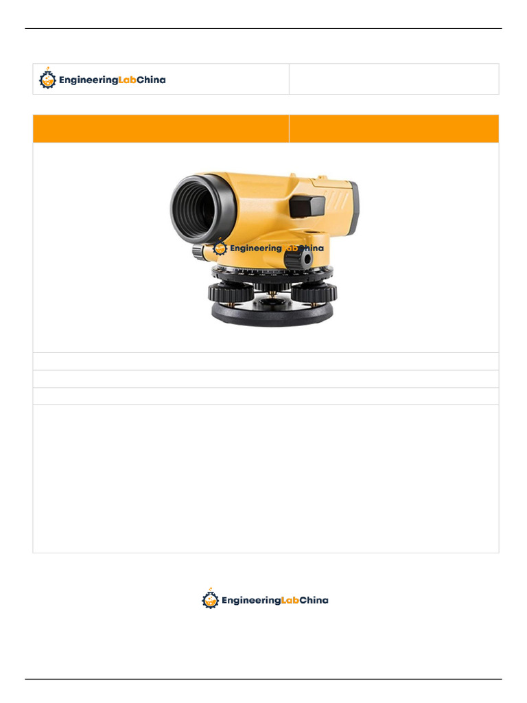 Automatic Level with 24X Magnification | PDF